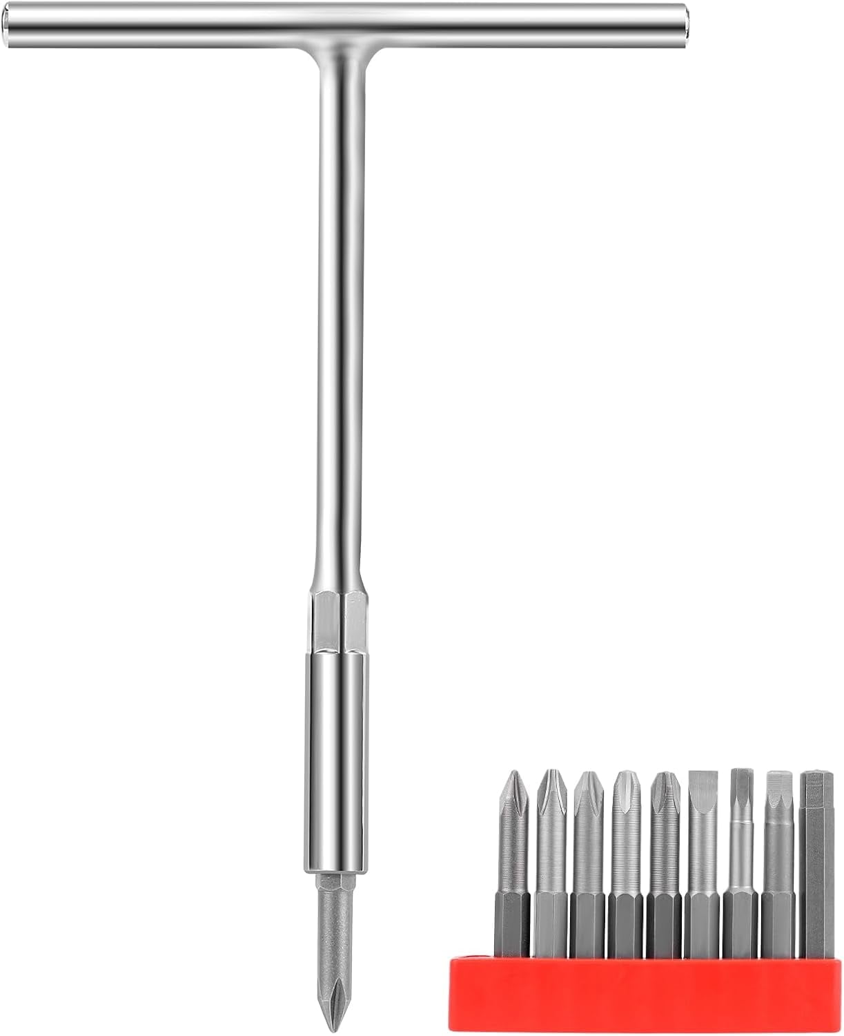 UrbanX T-Handle Wrench & JIS Screwdriver Set - Includes 10 JIS Bits (#1 ...