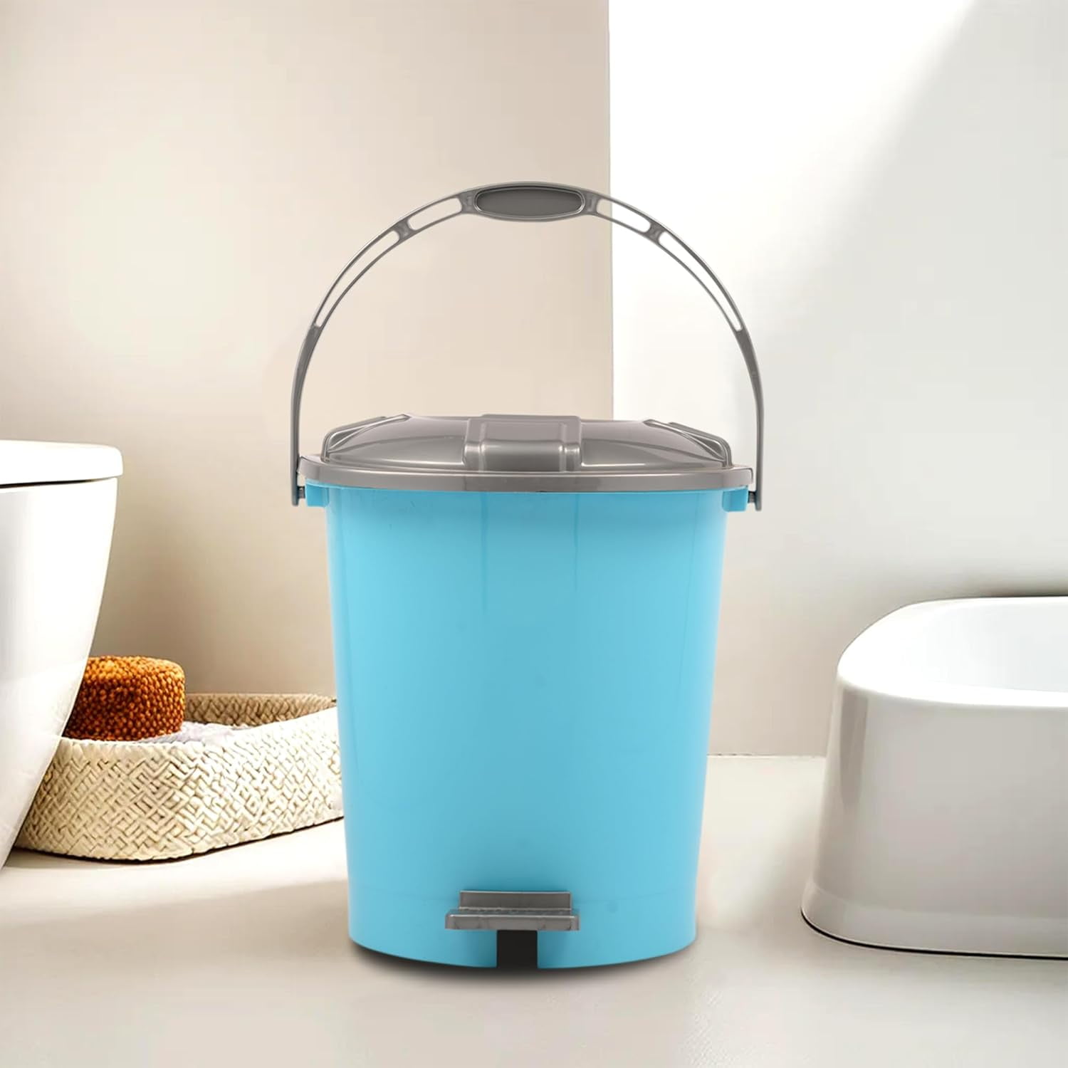 Urbane Home Pedal Dustbin 10 Liter Dustbin with Lid Garbage Waste Bin ...