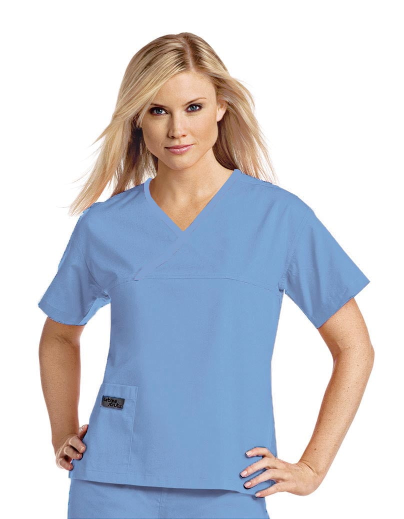 Urbane Urbane Classic Crossover Scrub Top Scrub Top - Walmart.com