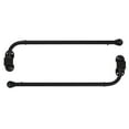 Urbanest Adjustable Curtain Support Extension Swing Arm Rods, 14"-24 ...