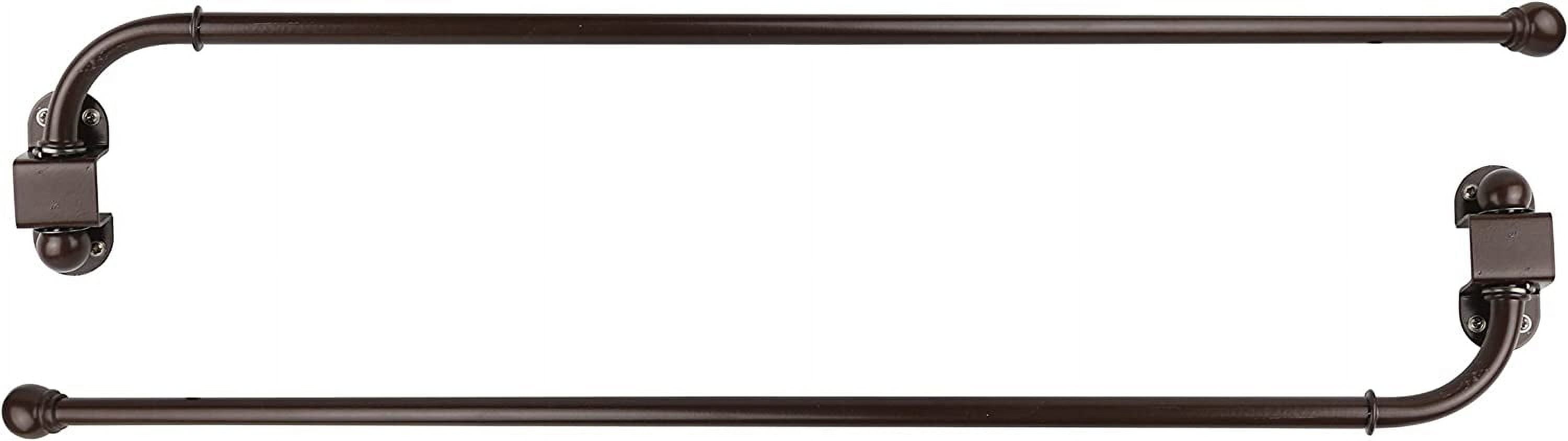 Urbanest 1/2” Adjustable Wall Mounted Swing Arm Rods, 24"-38", Oil ...