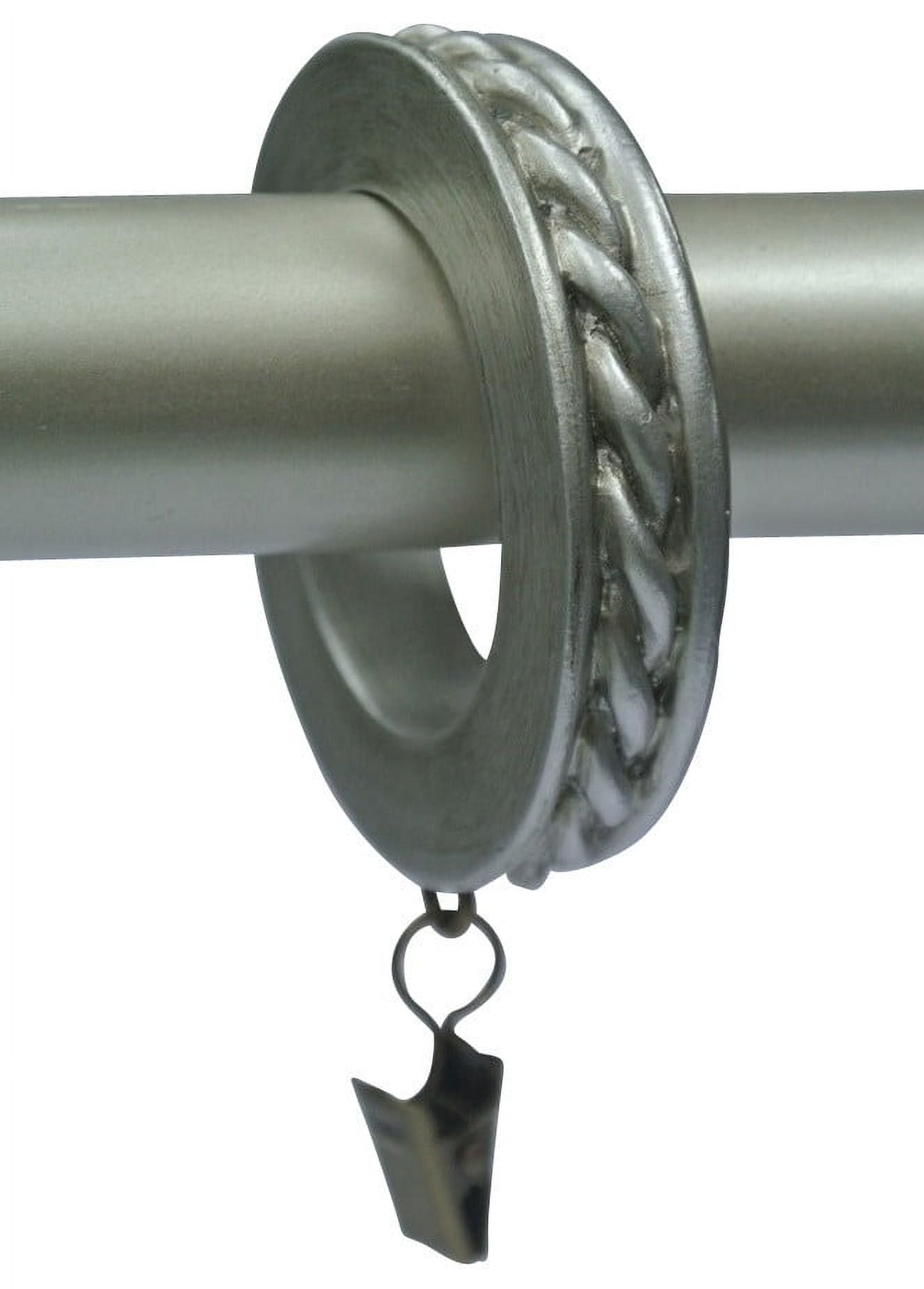 Urbanest 1 3/4" Rope Designer Curtain Rings, Pewter, Set of 7 - Walmart.com