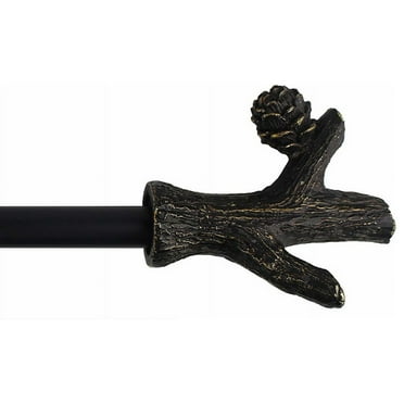 Urbanest 3/4" Bird Adjustable Curtain Rod, Pewter, 48"-84" - Walmart.com