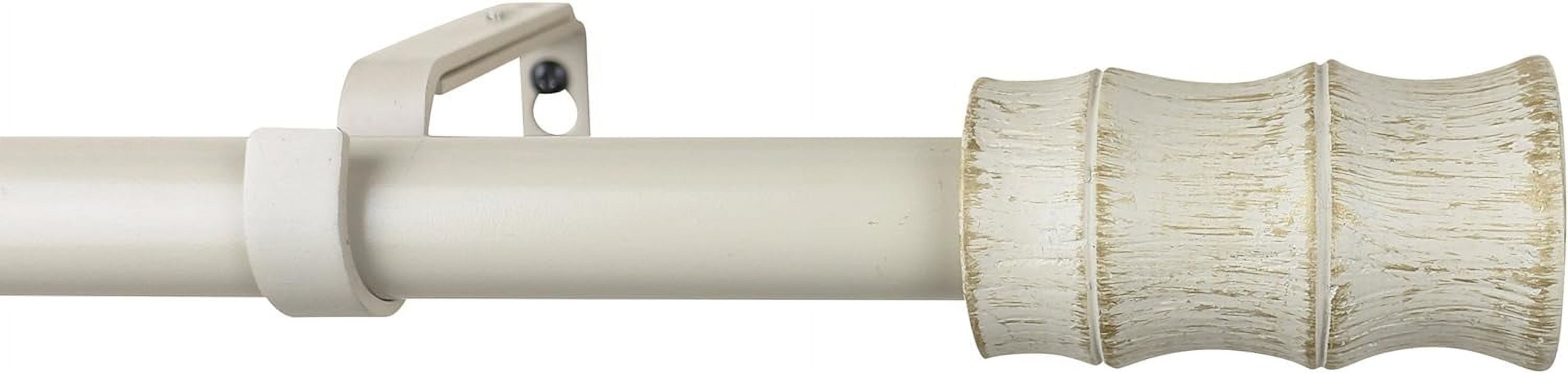 Urbanest 1-inch Diameter Bamboo Adjustable Single Drapery Curtain Rod ...