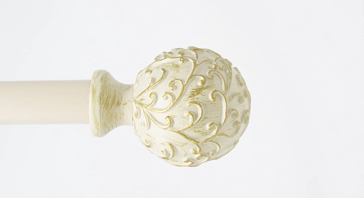 Urbanest 1-inch Diameter Vine Scroll Ball Adjustable Single Drapery ...