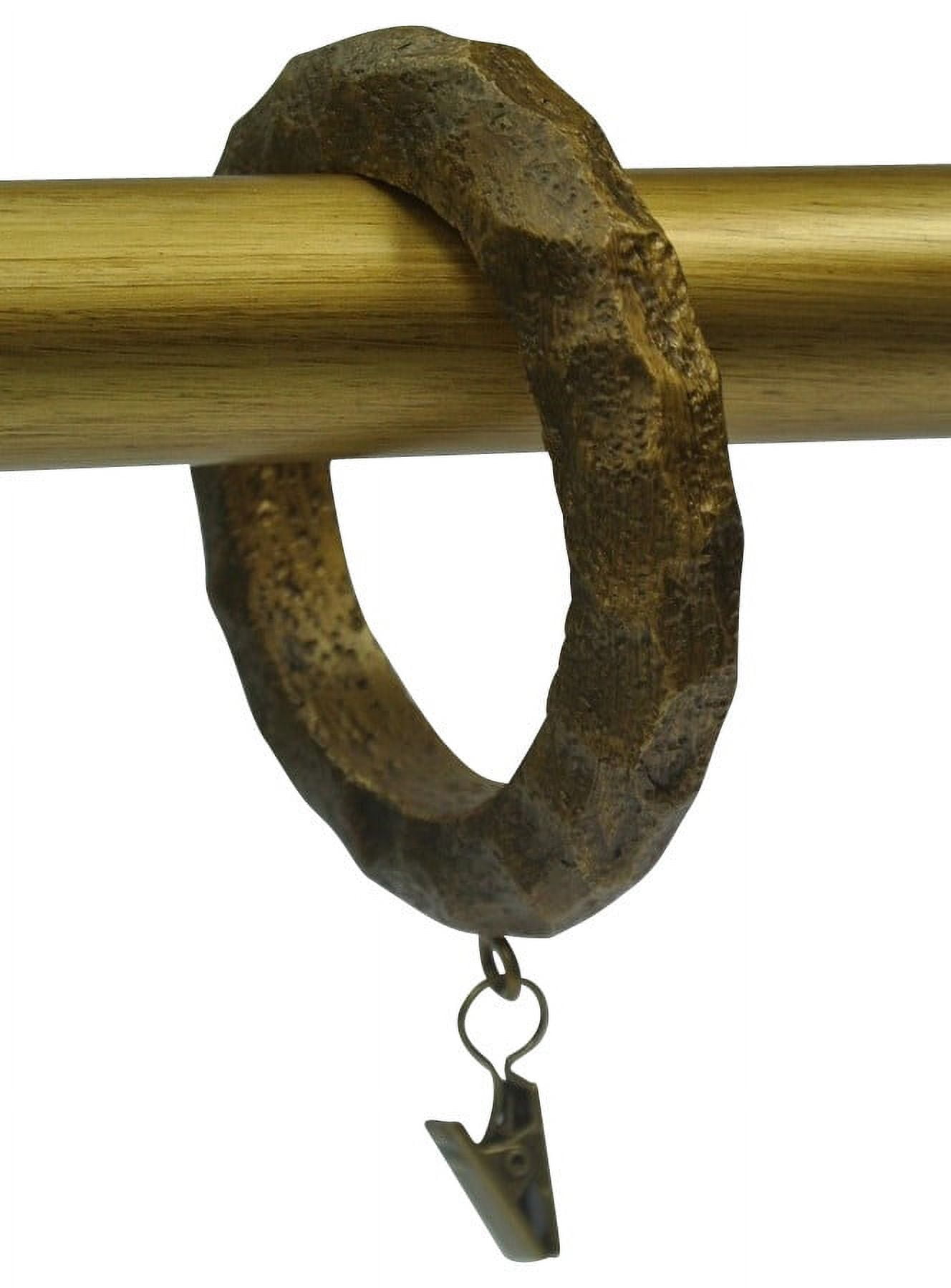 Urbanest 2 1/2" Hammered Designer Curtain Rings, Renaissance Gold, Set ...