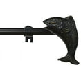 Urbanest 3/4" Adjustable Fish Curtain Rod, Bronze With Gold, 84" to 120 ...