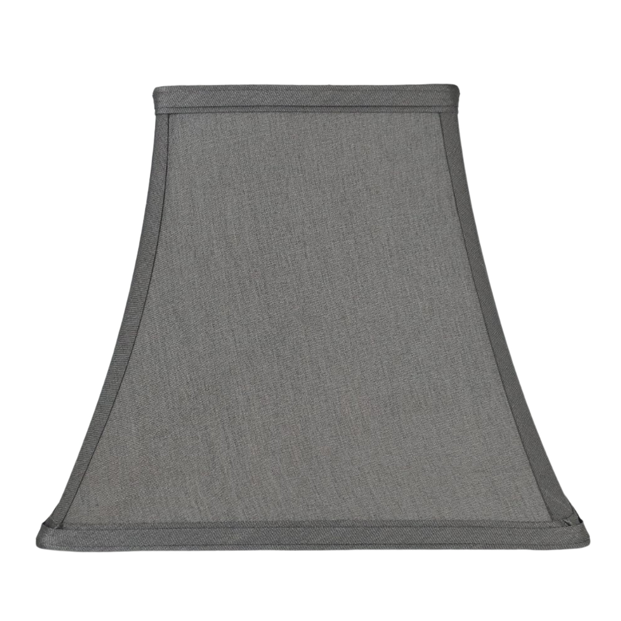Urbanest, Silk Square Cut Lampshade, 9", Gray, Nickel fitter - Walmart.com