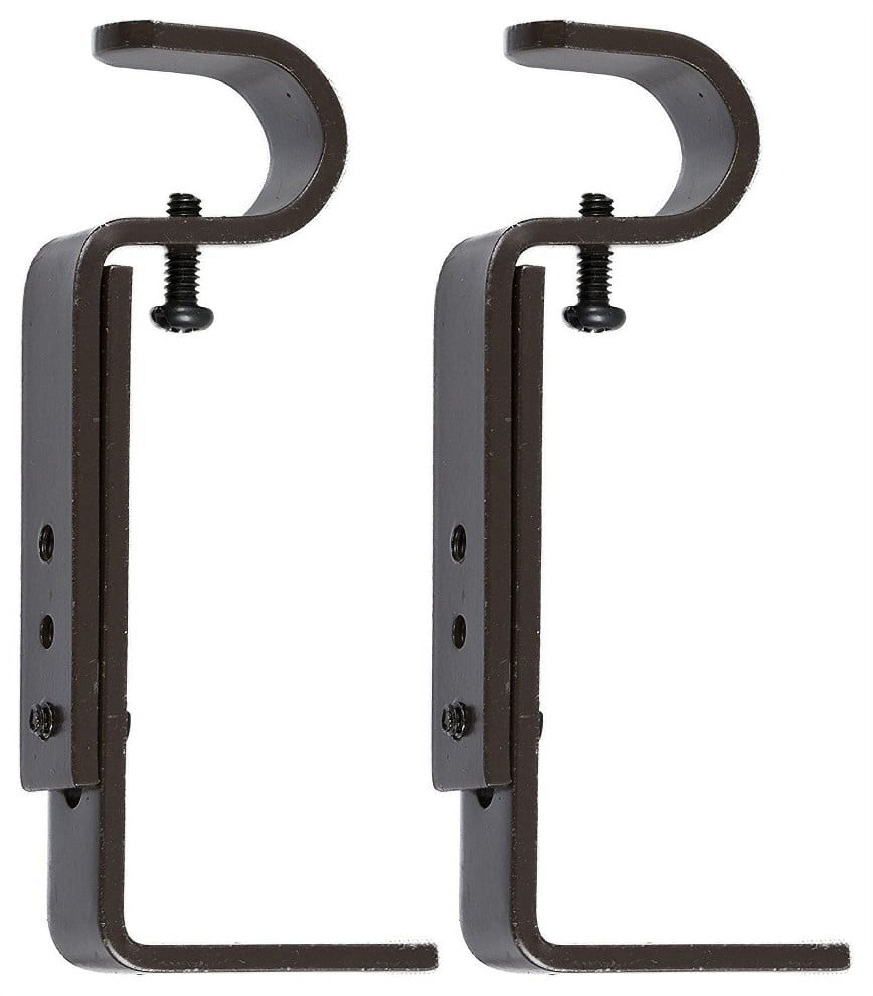 Urbanest Adjustable Bracket for 1/2"-5/8" Rod, Bronze, Set of 2 ...
