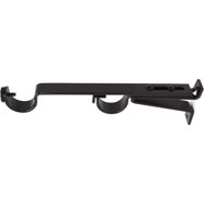 Nancy Heavy Duty Double Curtain Rod Bracket, Black, 2-Pack - Walmart.com