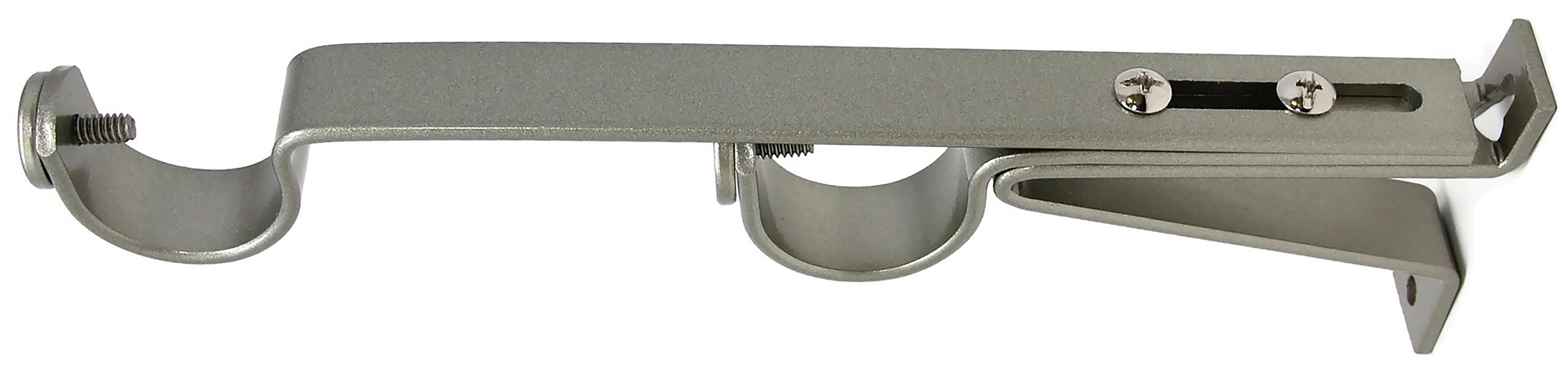 Urbanest Adjustable Double Rod Bracket, Up to 1 1/8", Pewter - Walmart.com