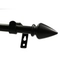 Urbanest Adjustable Lance Drapery Rod Set, 28"-48", Black - Walmart.com
