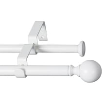 Montevilla Core Leaf Ball 5/8" Curtain Rod Set - Walmart.com