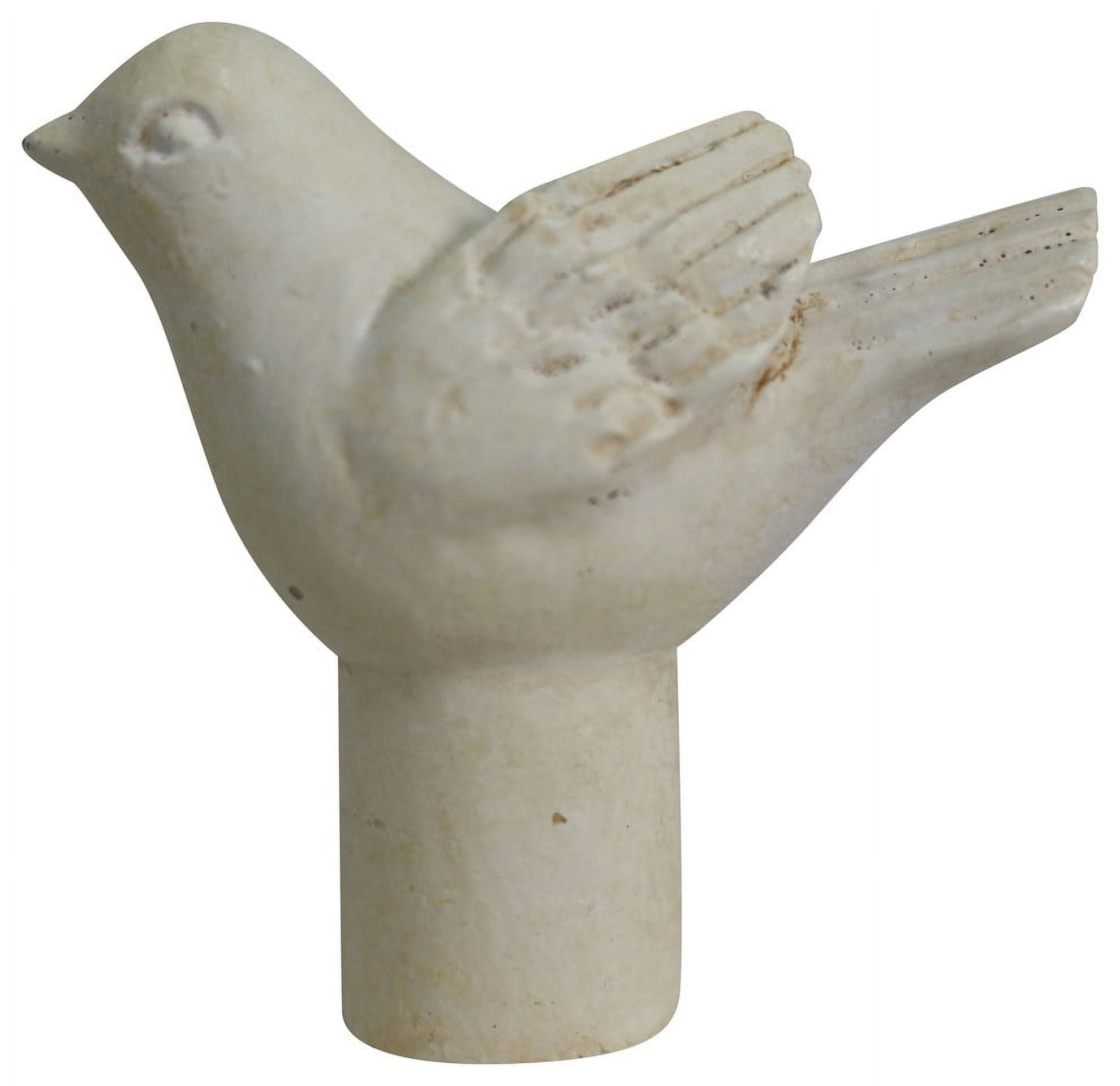 Urbanest Bird Lamp Finial, 1 3/4" Tall, Antique White - Walmart.com