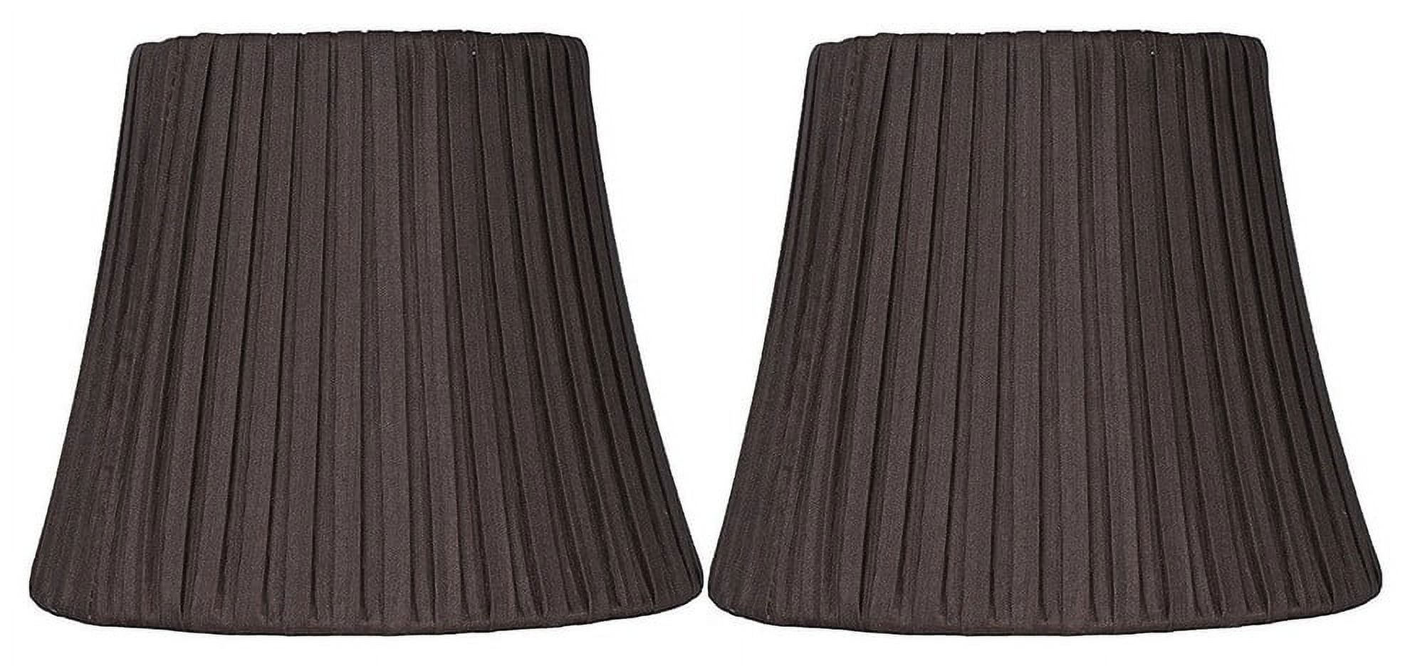 Urbanest Box Pleated Chandelier Lamp Shade, Chocolate,3x6x5", Set of 2 ...