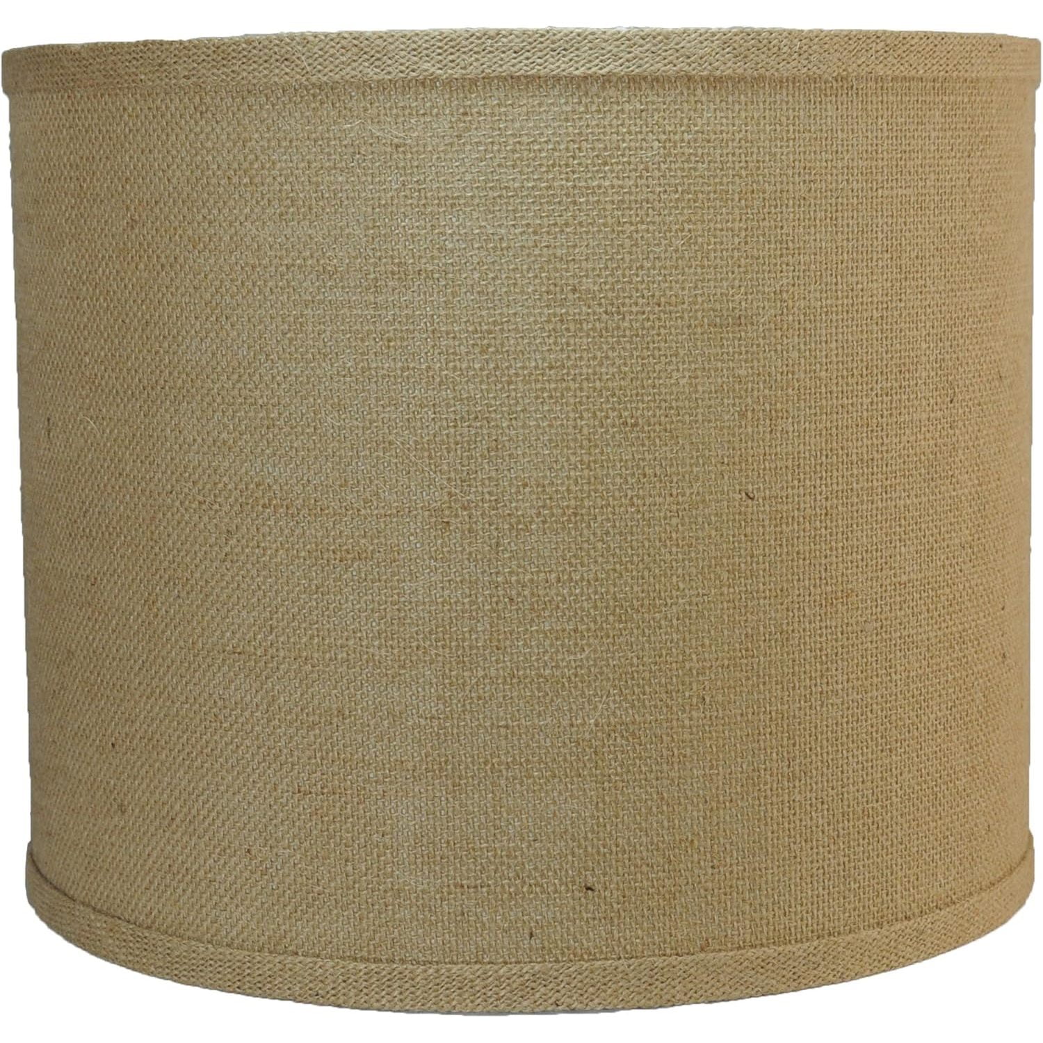 Urbanest Burlap Drum Lamp Shade, 12-inch by 12-inch by 10-inch, Spider ...