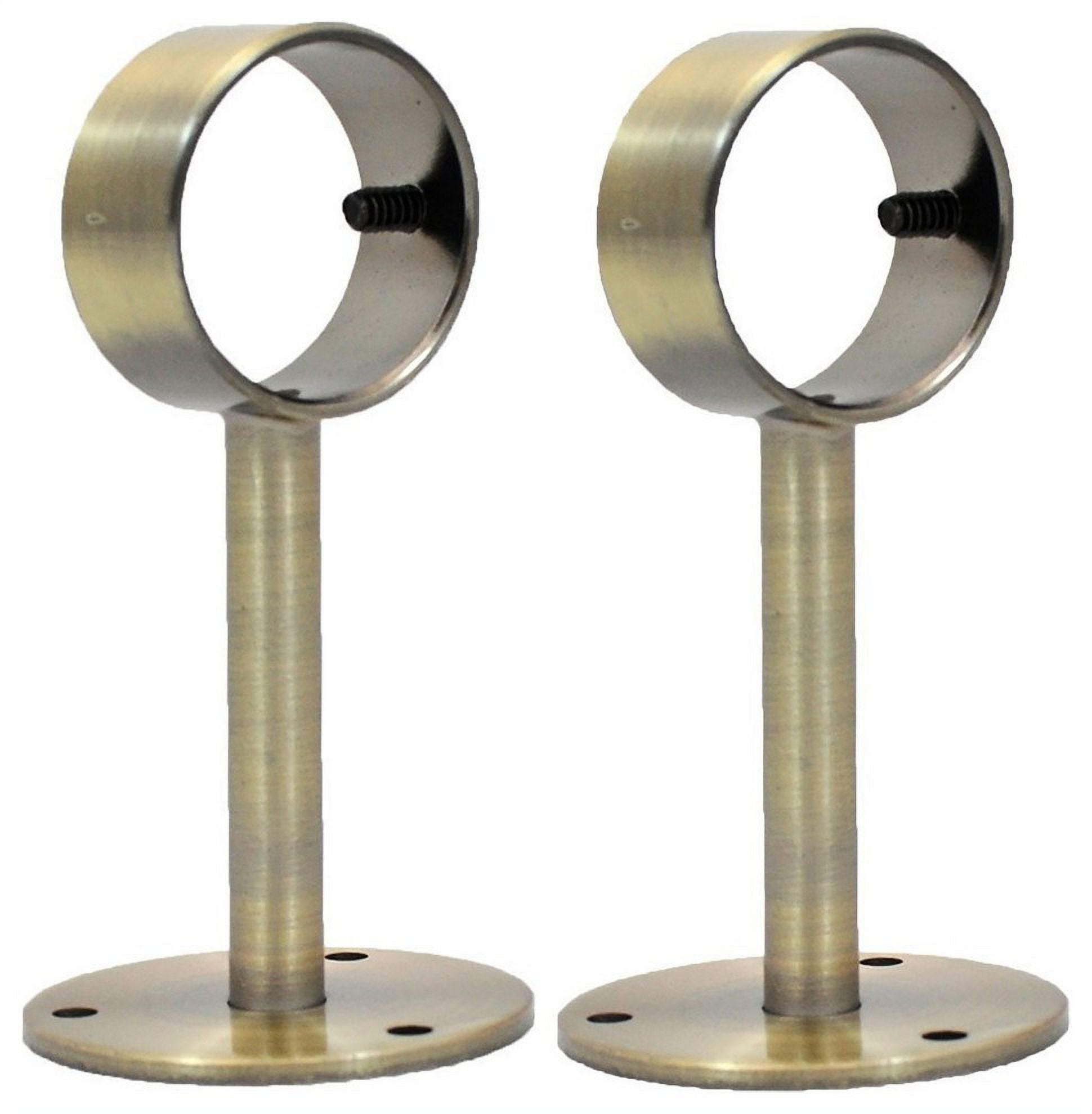 Urbanest Ceiling/Wall Bracket for 1 1/8" Rod, Antique Brass, Set of 2 ...
