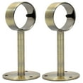 Urbanest Ceiling/Wall Bracket for 1 1/8" Rod, Antique Brass, Set of 2 ...