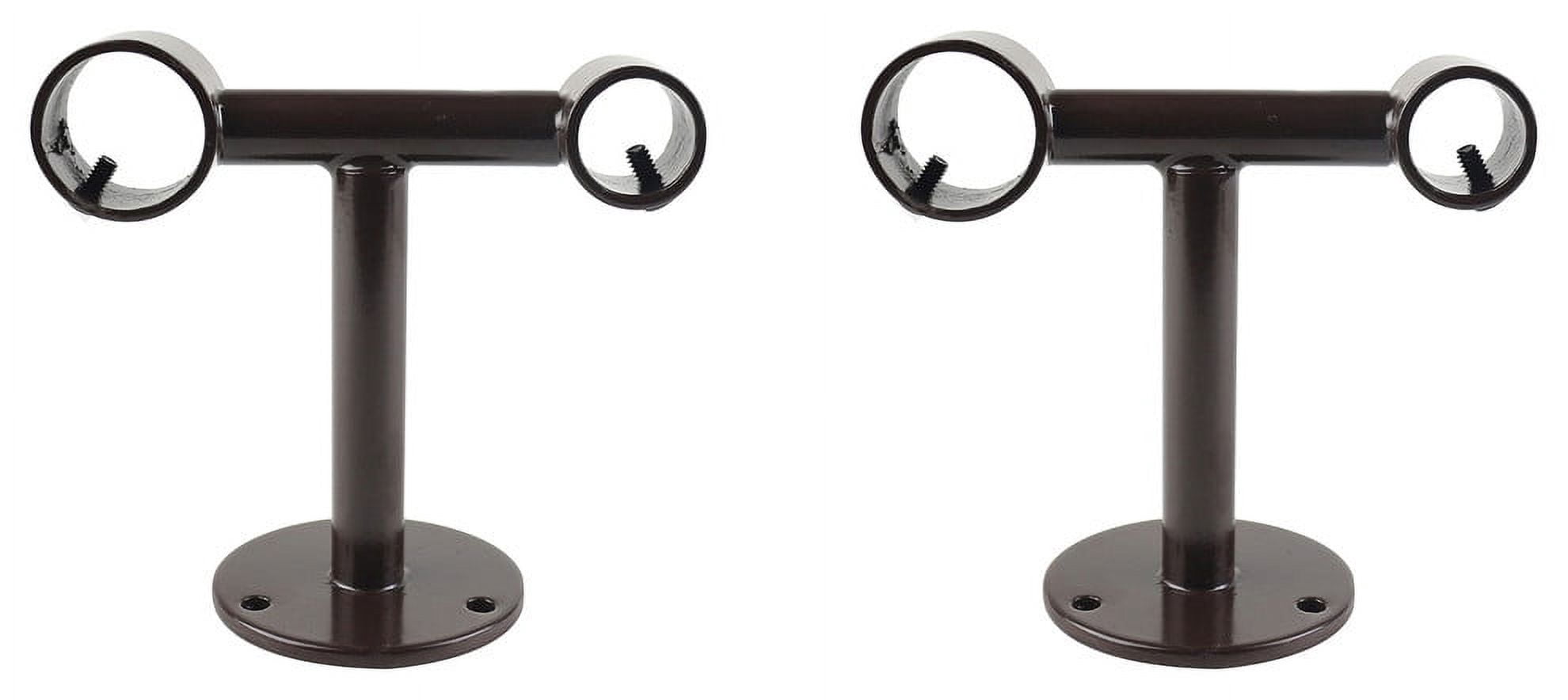 Urbanest Double Curtain Rod Bracket – Non-Adjustable Ceiling Mount ...