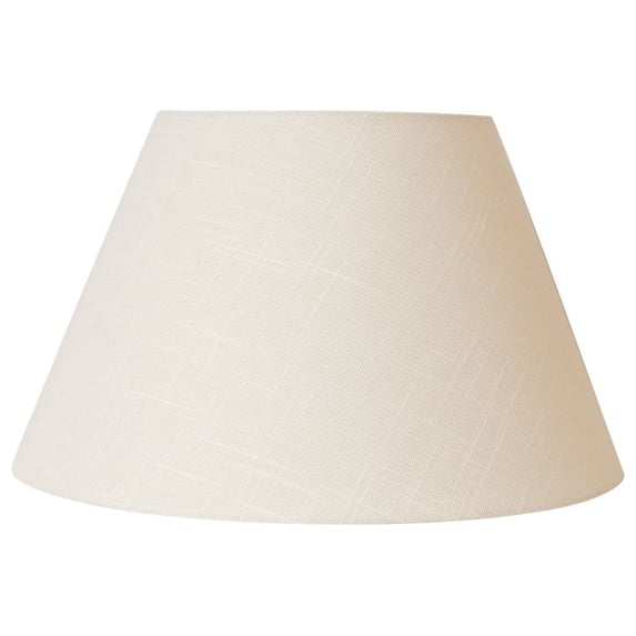Urbanest Uno-fitter Linen Lamp Shade, Off White, 6.5"x12x7.5", Nickel ...