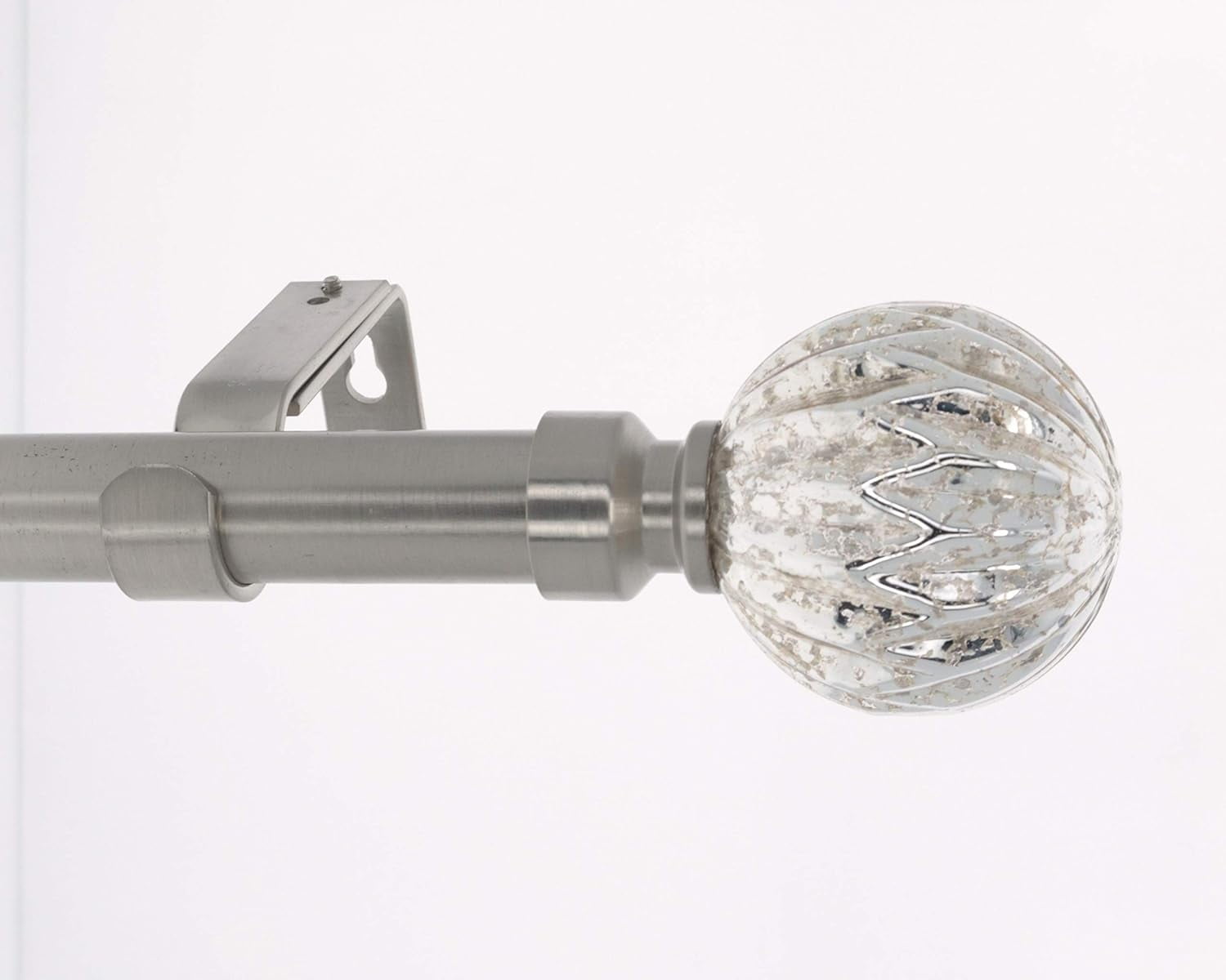 Urbanest Edward Vintage Mercury Glass Finish Finial Curtain Drapery Rod ...