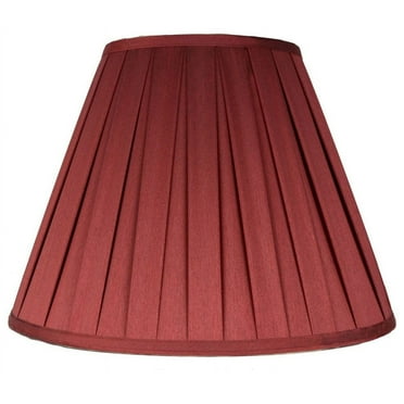 Urbanest Box Pleated Chandelier Lamp Shade, Burgundy, 3x6x5", Set of 9 ...
