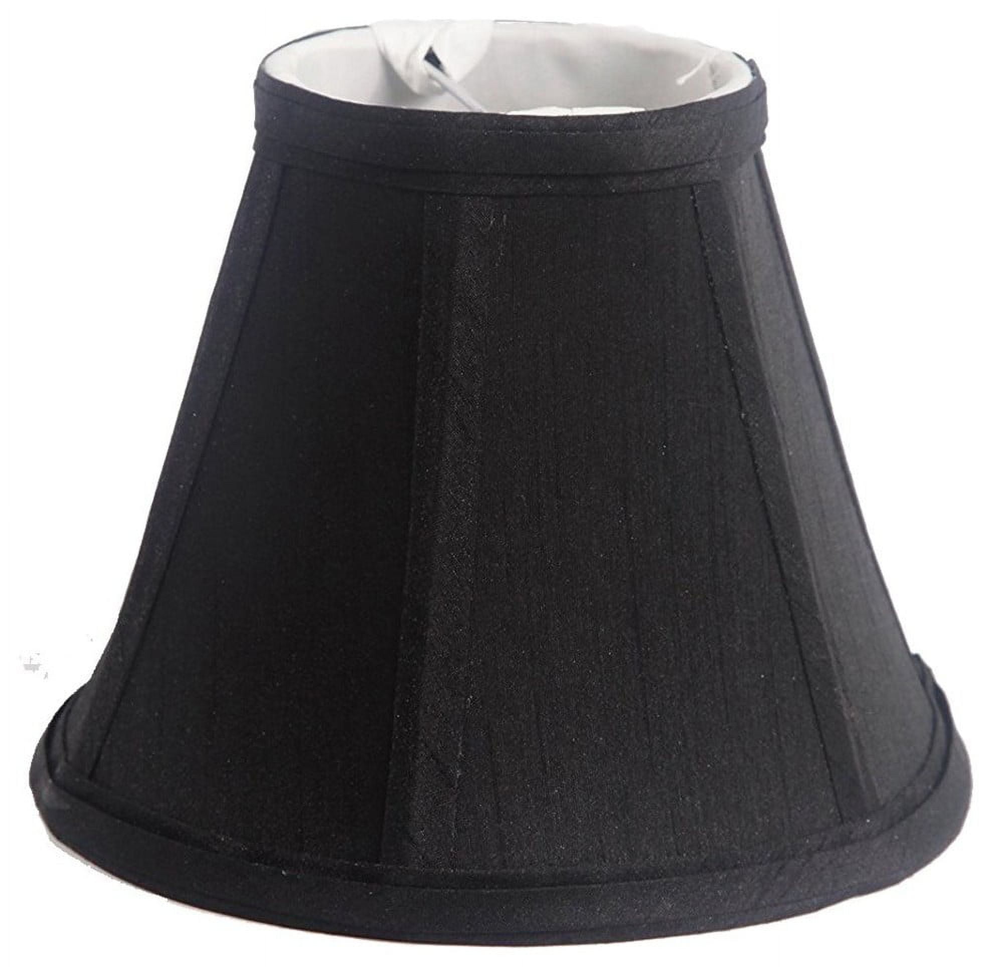 Urbanest Faux Silk Empire Chandelier Lamp Shade, 3x6x5", Black, Set of ...