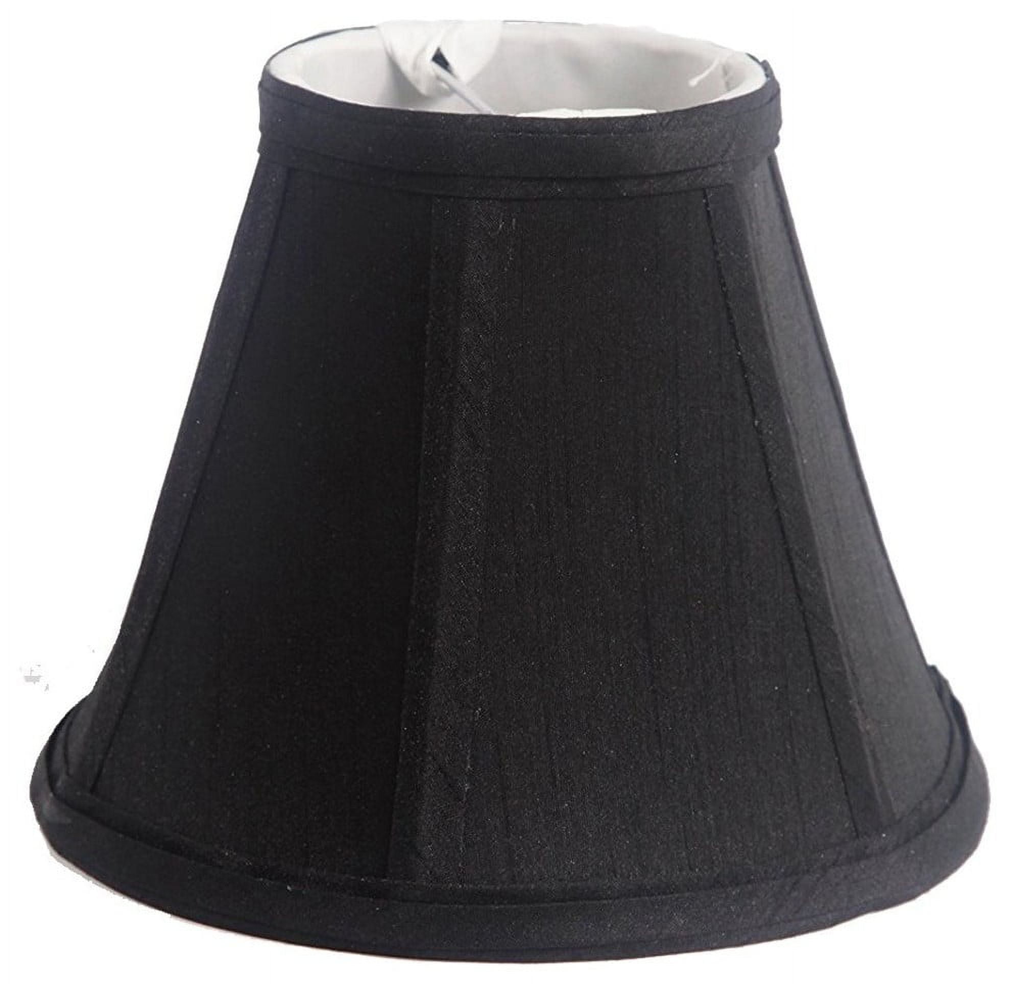 Urbanest Faux Silk Empire Chandelier Lamp Shade, 3x6x5", Black ...