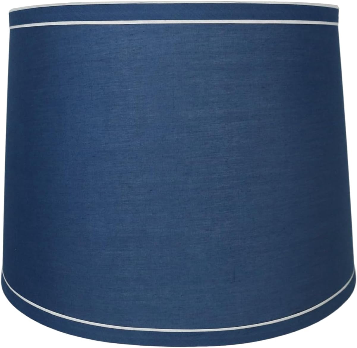 Urbanest French Drum With White Trim 12x14x10" Lampshade, Navy Blue ...
