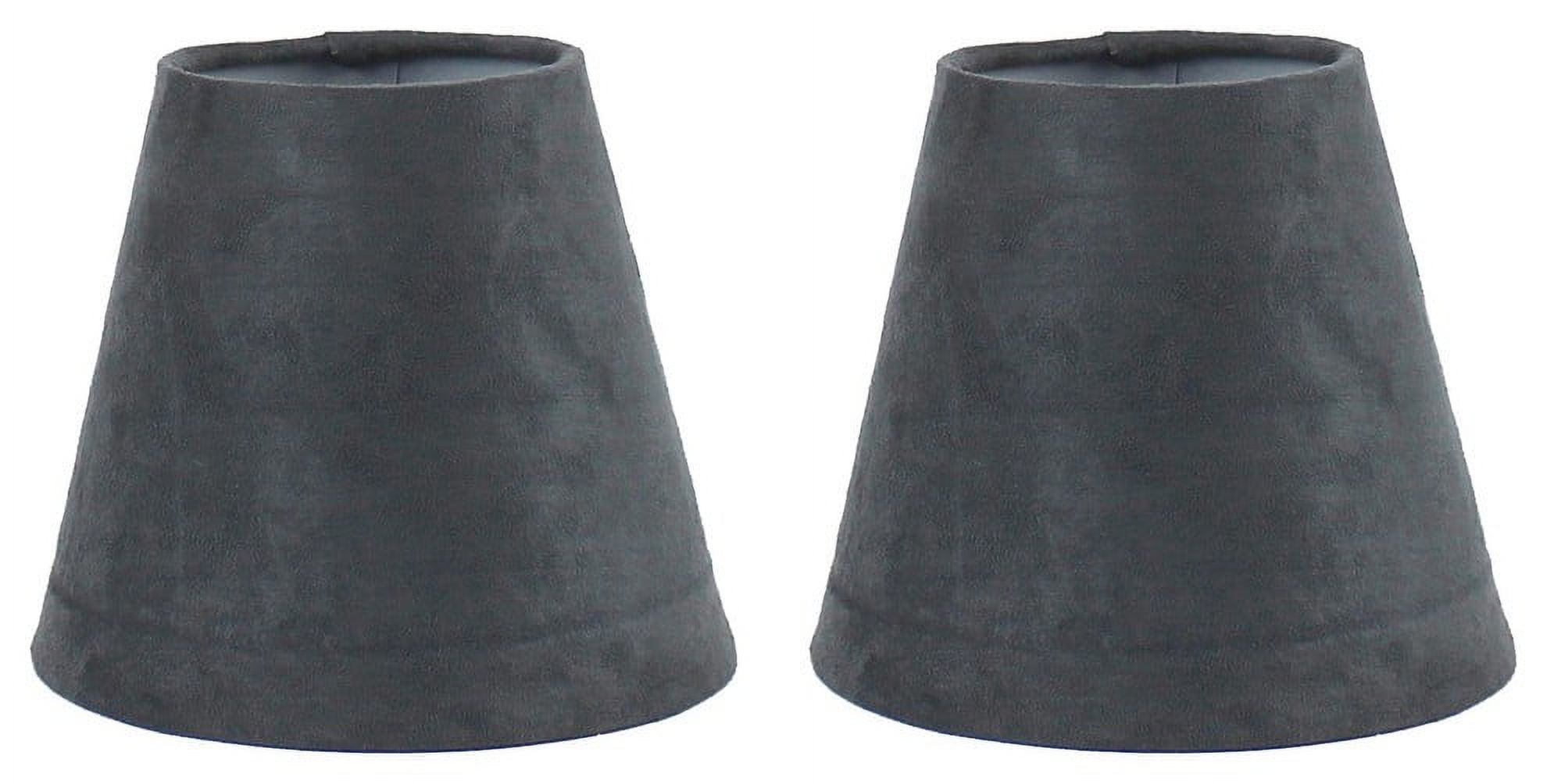 Urbanest Gray Suede Chandelier Lamp Shade, 3x5x4.5", Set of 2 - Walmart.com