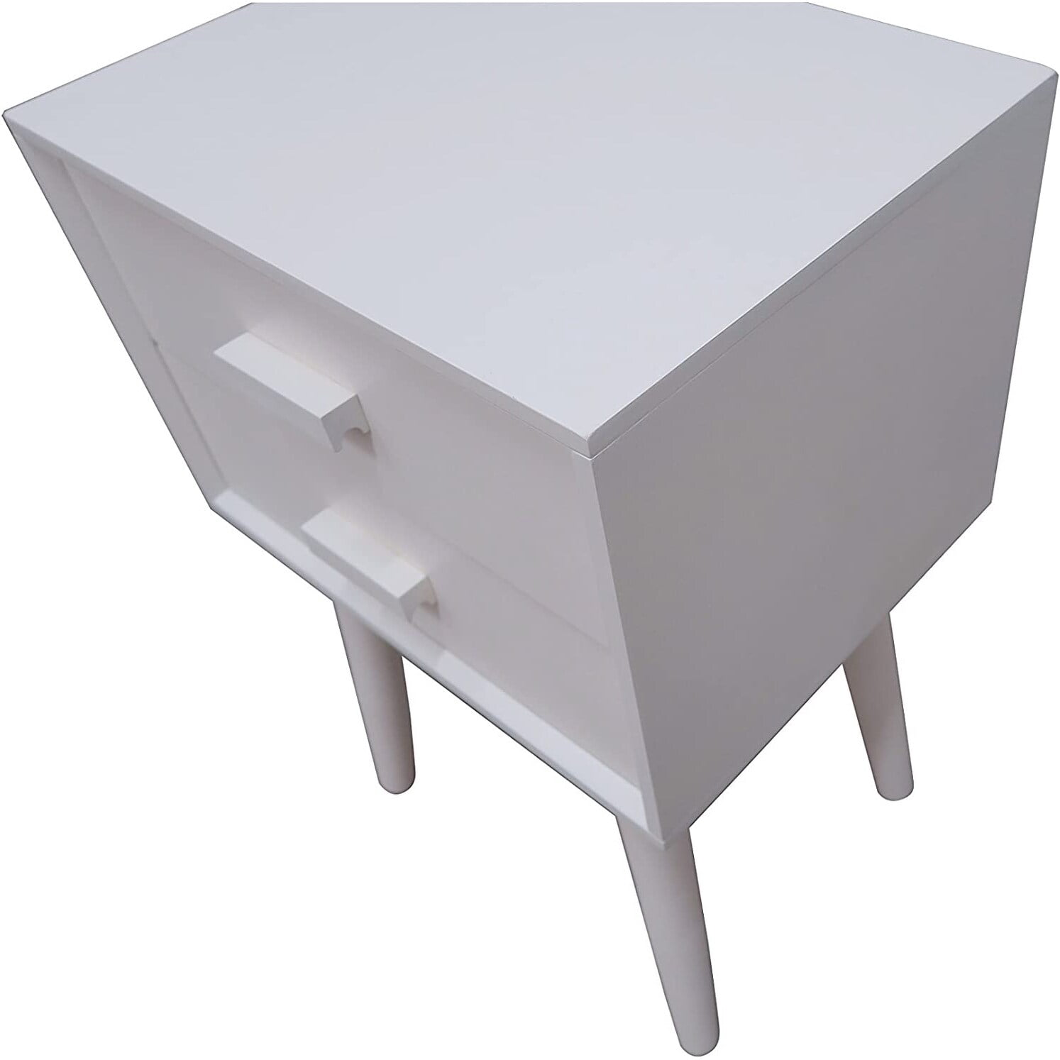 Urbanest Hartford Two Drawer Side Table Cream - Walmart.com