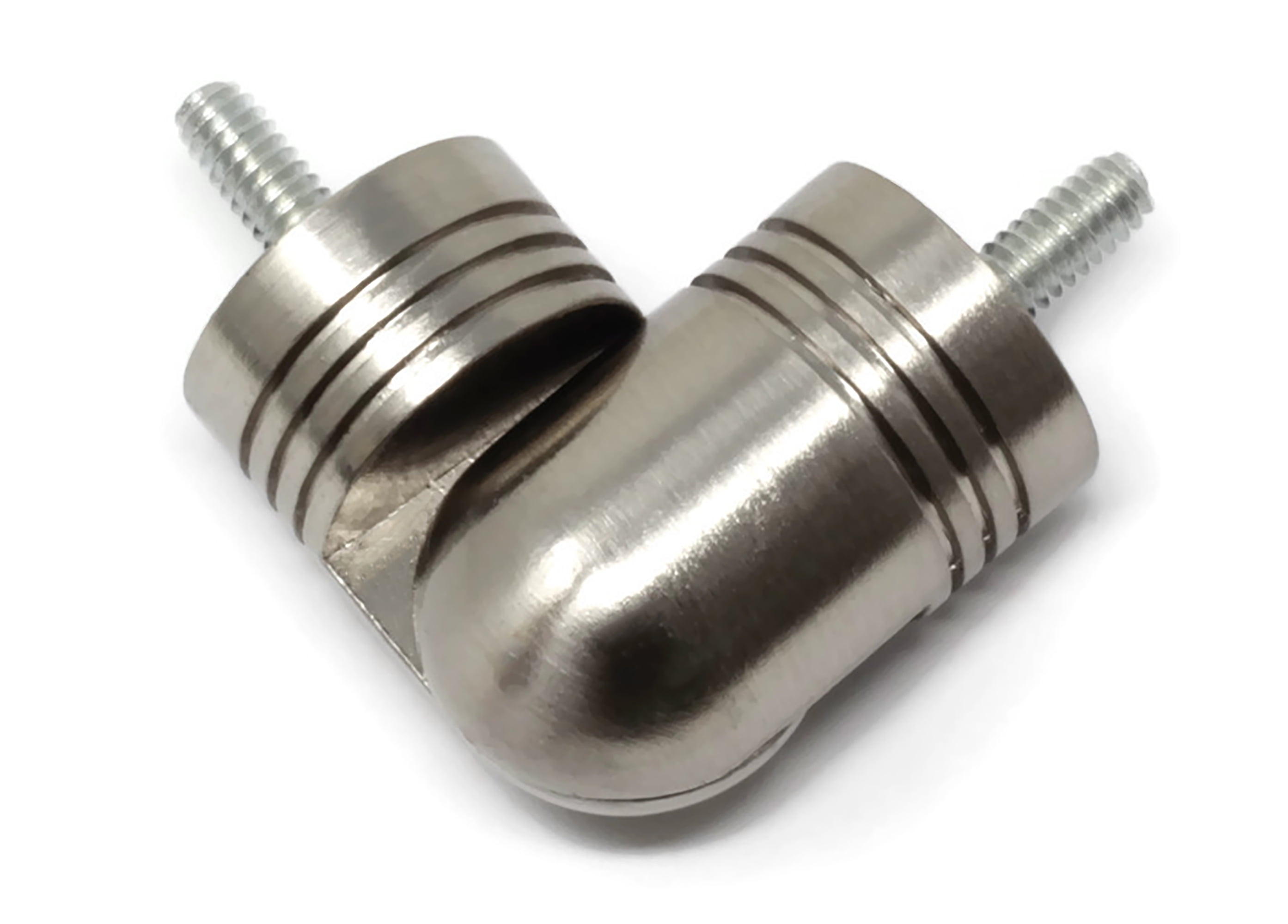 Urbanest Hinged Elbow Connector for Corner Rod, Brushed Steel, 1 1/8 ...