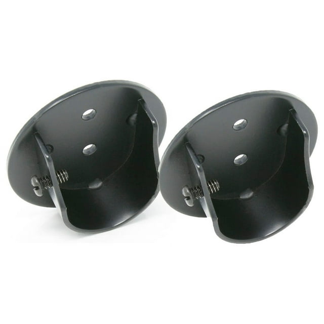 Urbanest Inside Mount Brackets for 1 1/8"-1 1/4" Rods, Black, Set of 2 ...