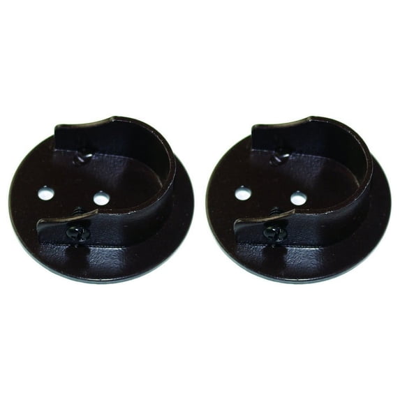 Urbanest Inside Mount Brackets for 1 1/8"-1 1/4" Rods, Bronze, Set of 2 ...