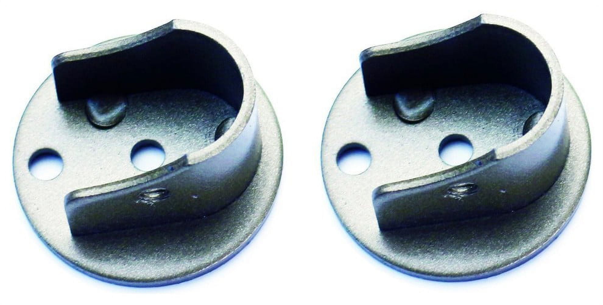 Urbanest Inside Mount Brackets for 1 1/8"-1 1/4" Rods, Pewter, Set of 2 ...