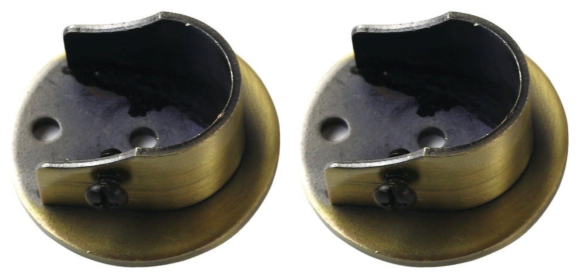 Urbanest Inside Mount Brackets for 5/8" and 3/4" Rods, Antique Brass ...