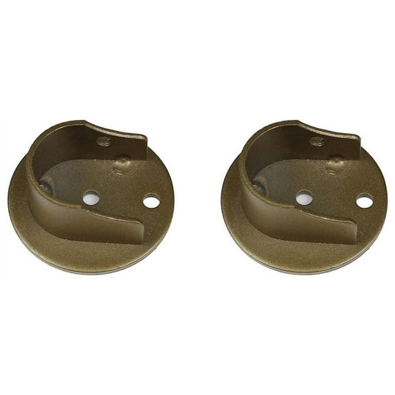 Urbanest Inside Mount Brackets for 5/8" and 3/4" Rods, Antique Gold ...