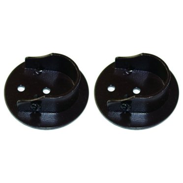 Mix & Match Wood Single / Double Curtain Rod Bracket Heritage Oak (2 ...