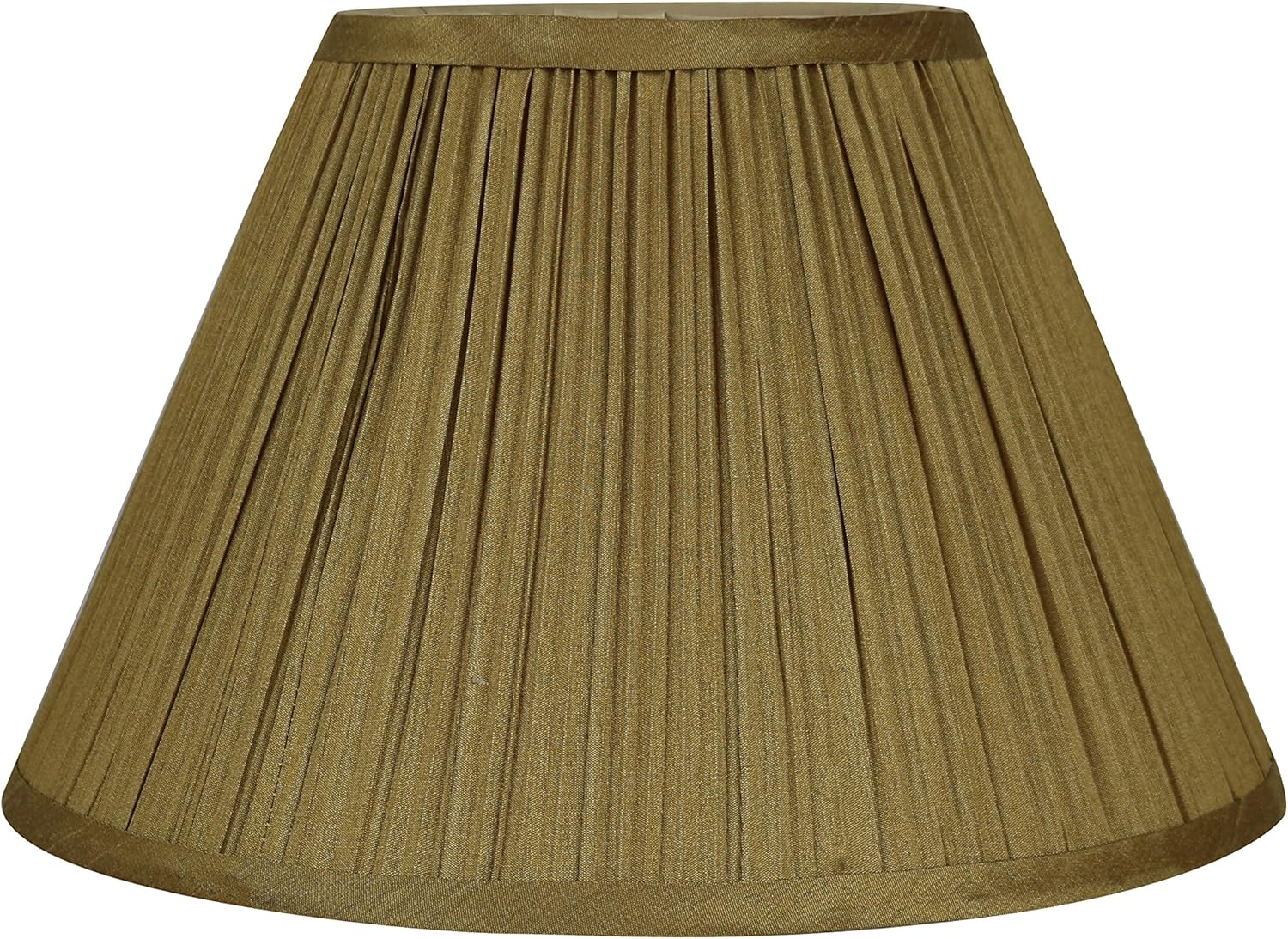 Urbanest Mushroom Pleated Softback Lamp Shade, Faux Silk, 6-inch by 12 ...