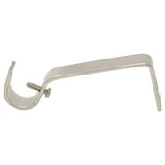 Urbanest Adjustable Rod Bracket, up to 1 1/8" Rod, Brushed Steel, Set ...