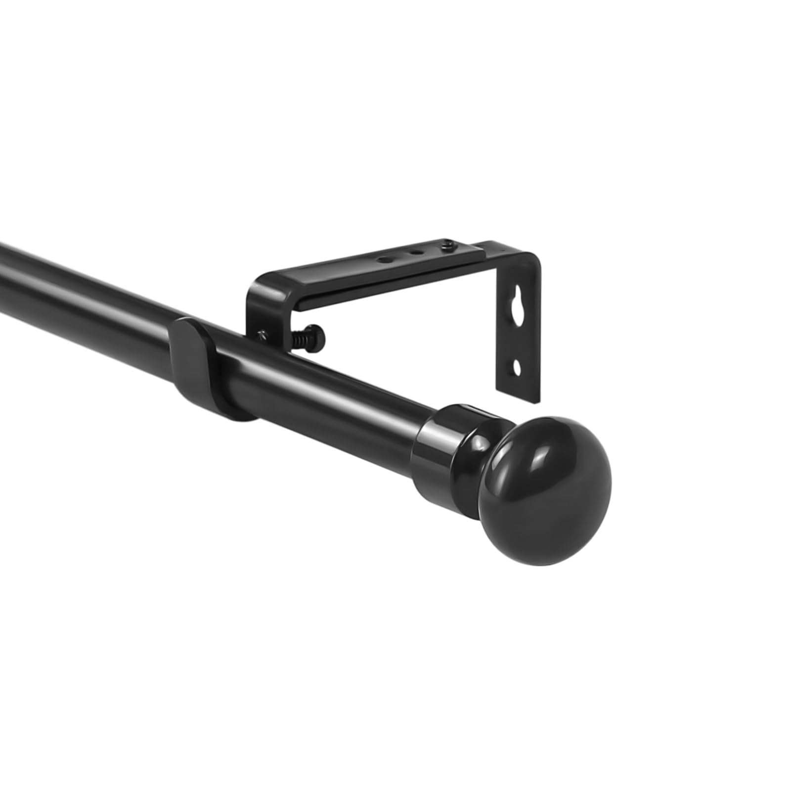 Urbanest Oval Curtain Rod, 5/8", Black, 48"-84" - Walmart.com