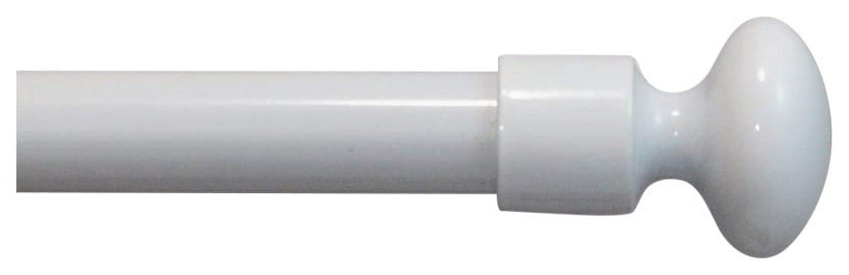 Urbanest Oval Curtain Rod, 5/8", Glossy White, 48"-84" - Walmart.com