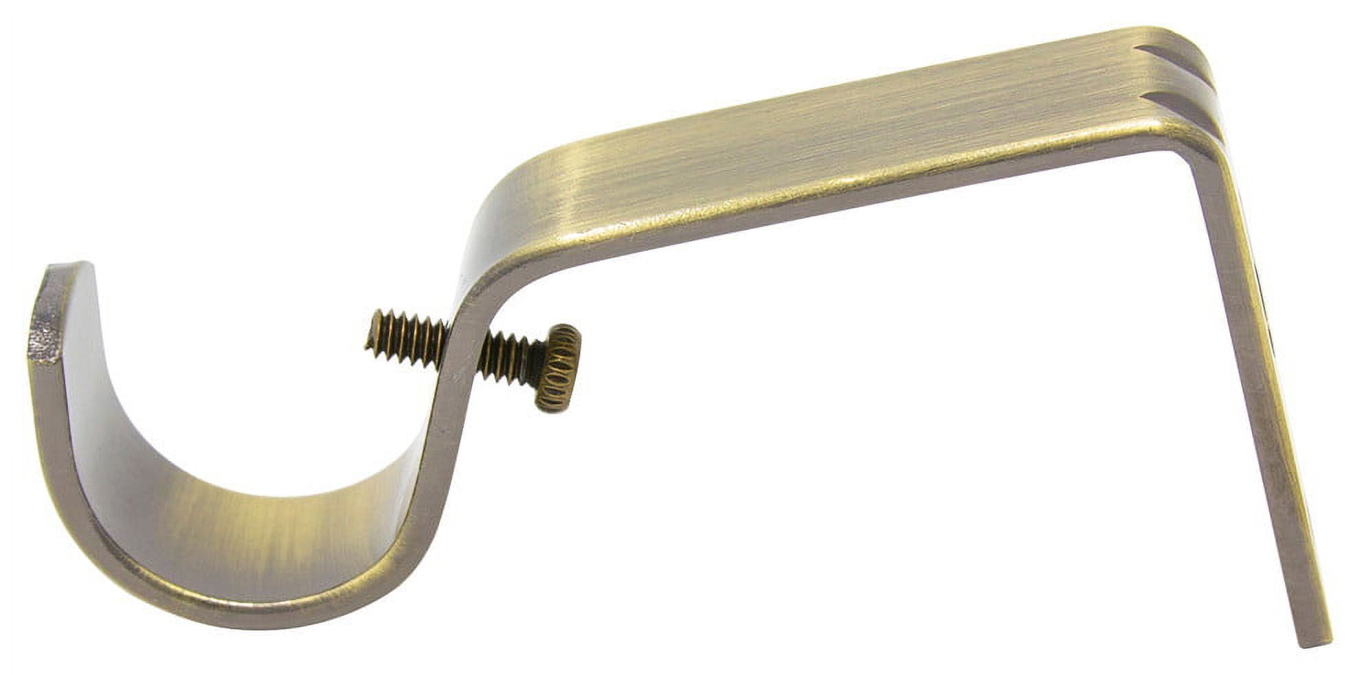 Urbanest Rod Bracket, Non-Adjustable, Fits 1 1/8" Rod, Antique Brass ...