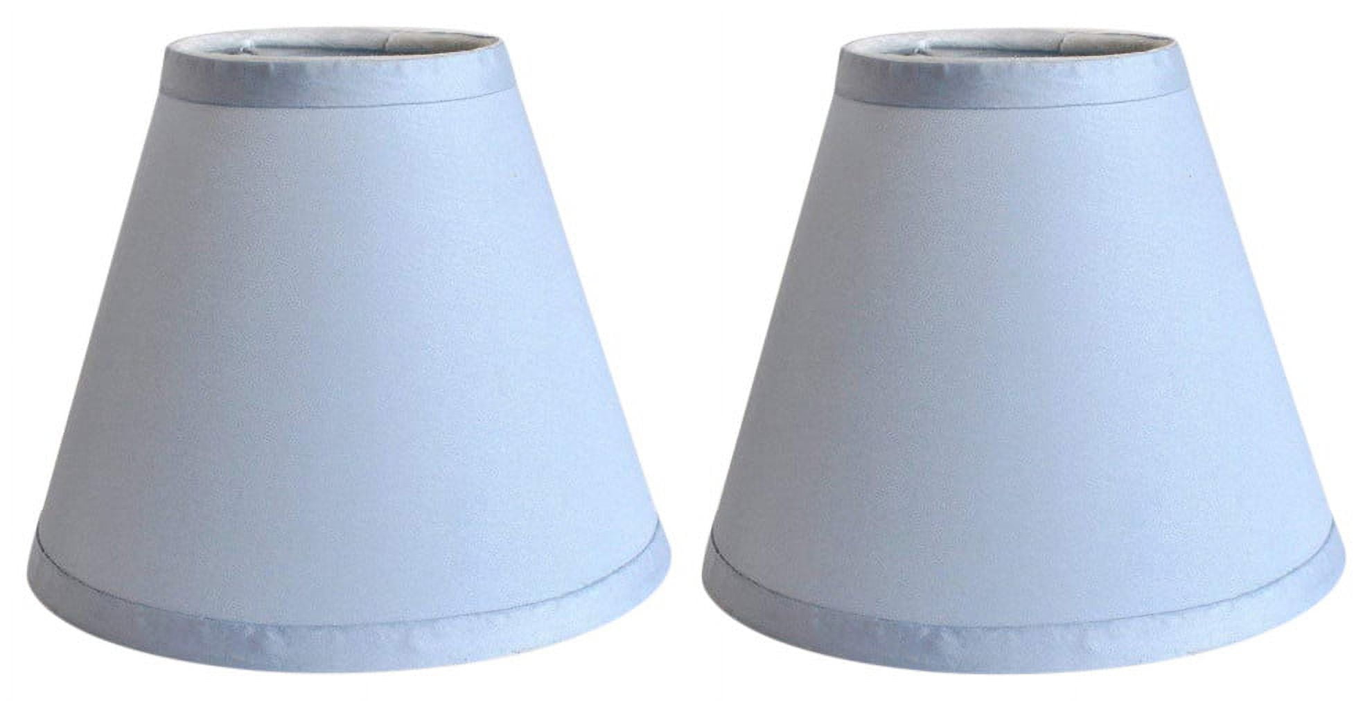 Urbanest Satin Chandelier Lamp Shade, 3x6x5", Baby Blue, Set of 2 ...