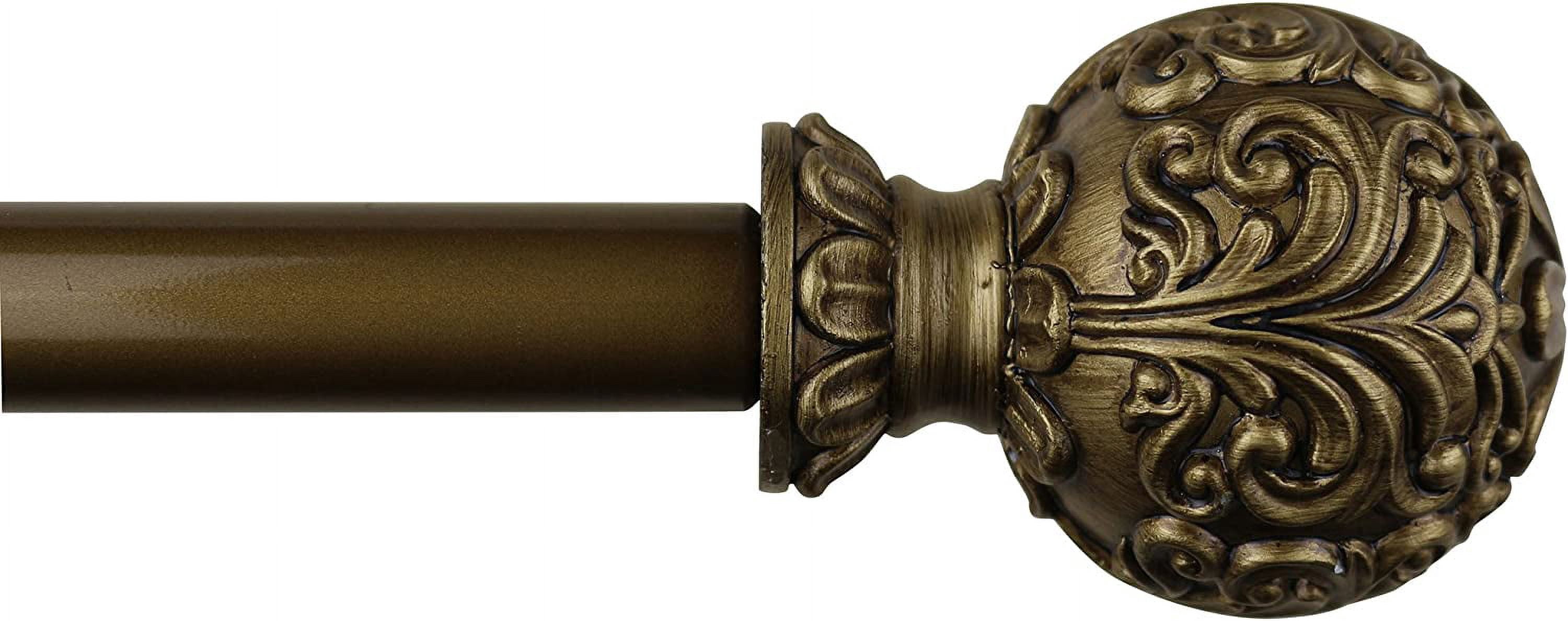 Urbanest Scroll Ball Single Curtain Rod and Hardware Set - Walmart.com