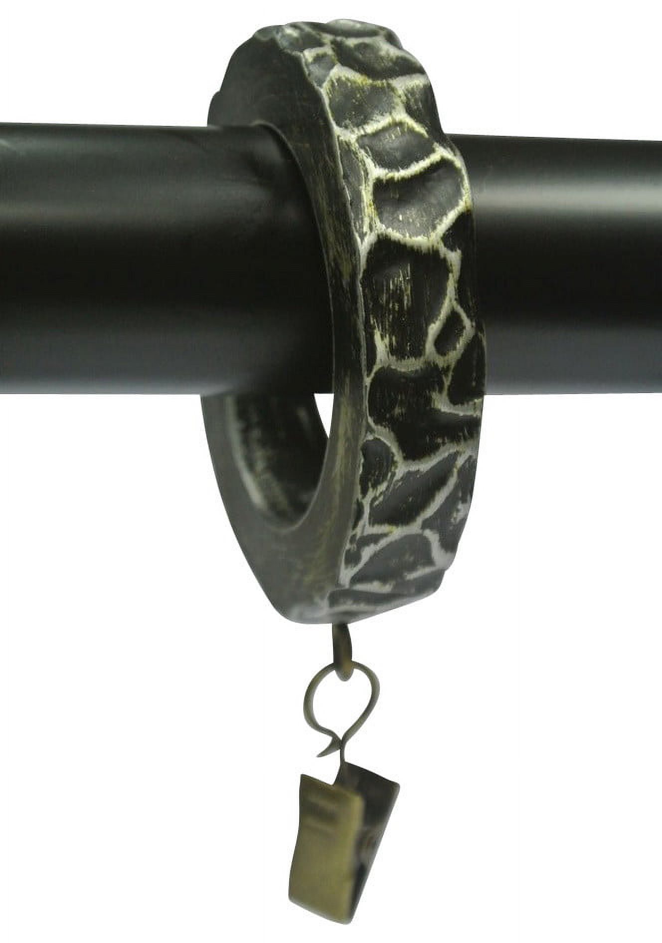 Urbanest Set of 14 1 3/4" Hammered Designer Curtain Rings, Antique ...