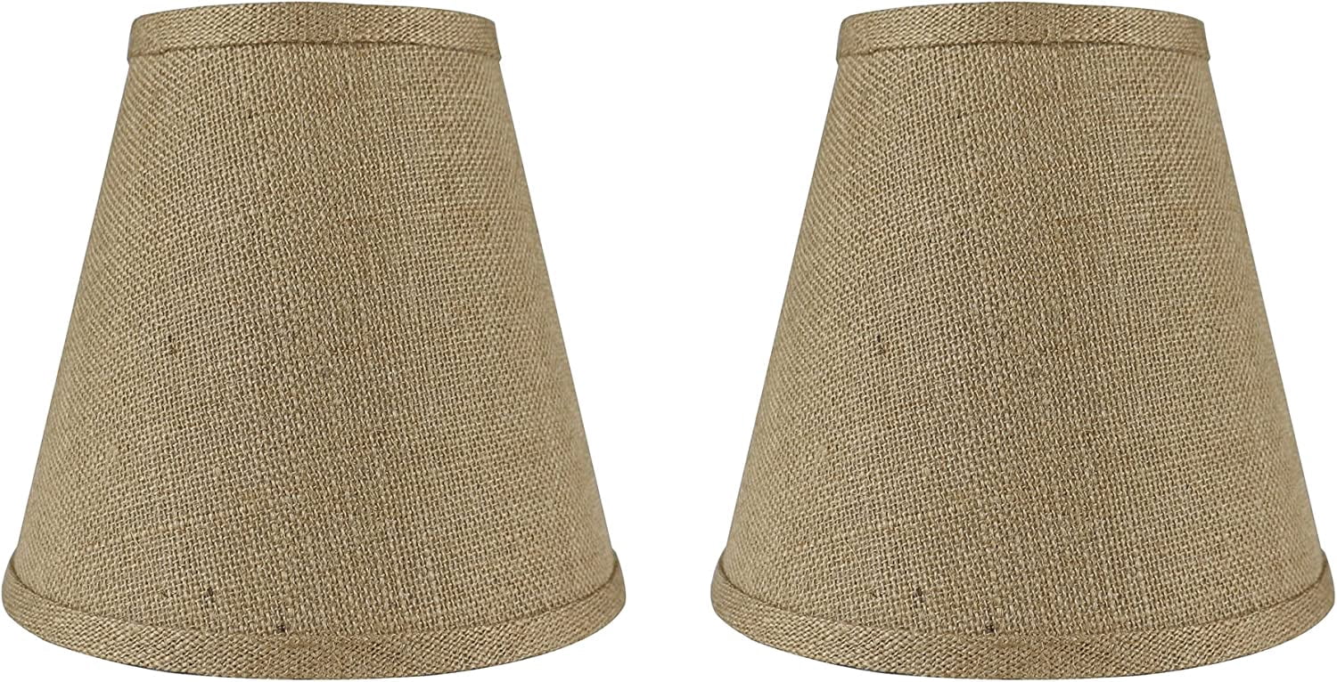 Urbanest Set of 2 Hardback Burlap Empire Lamp Shade 5-inch by 9-inch by ...