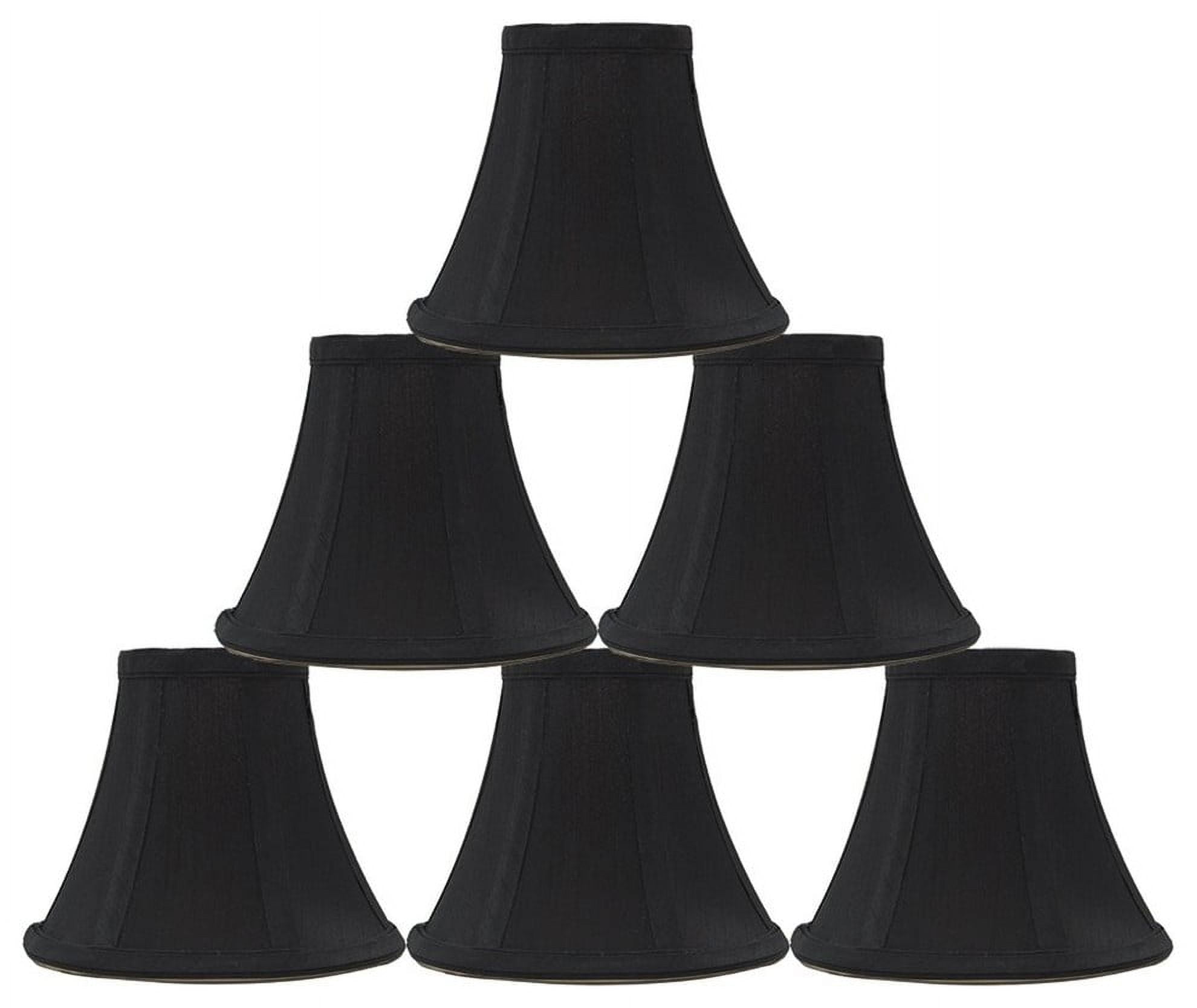 Urbanest Silk Softback Bell Chandelier Shade, 3″ Top × 6″ Bottom × 5 ...