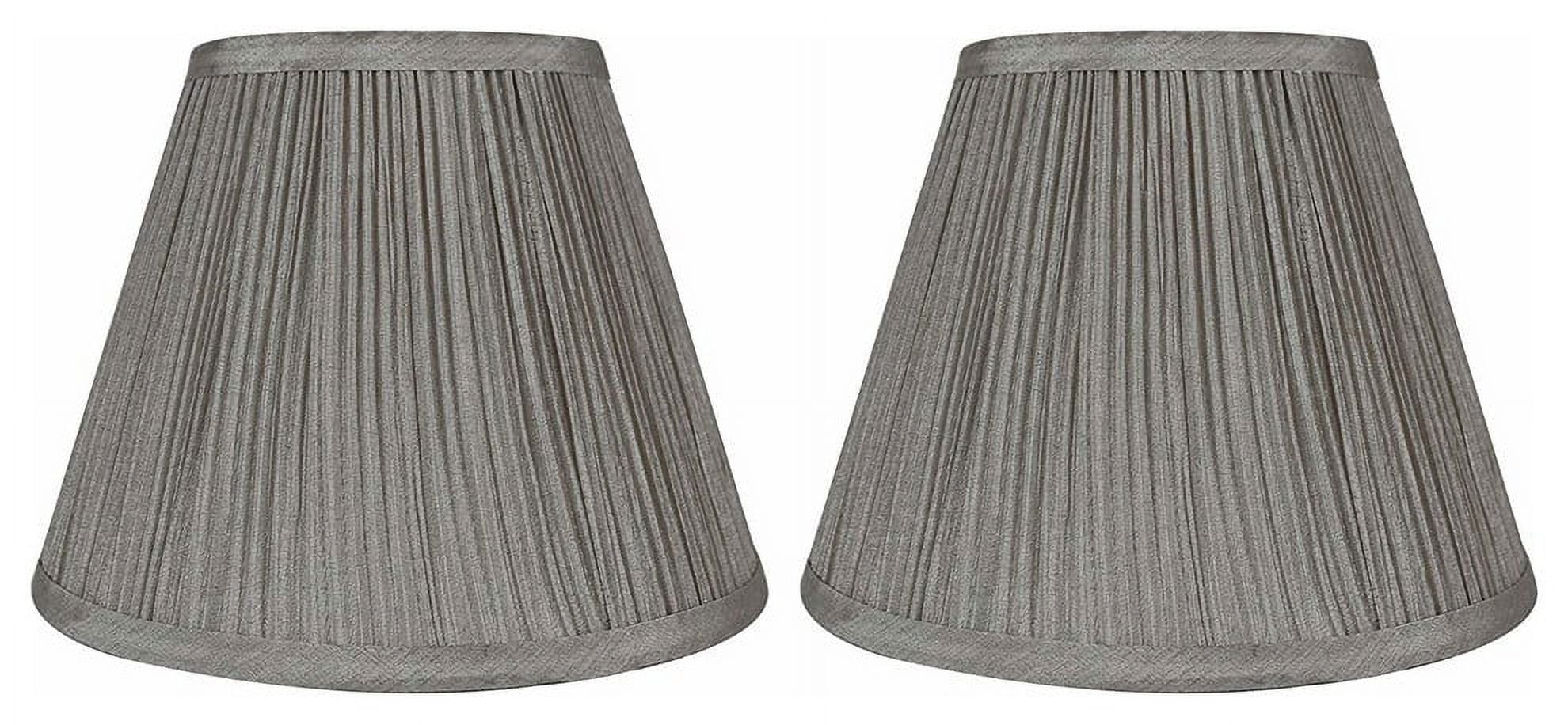 Urbanest Softback Mushroom Pleated Lamp Shades, 5x9x7", Champagne, Set ...