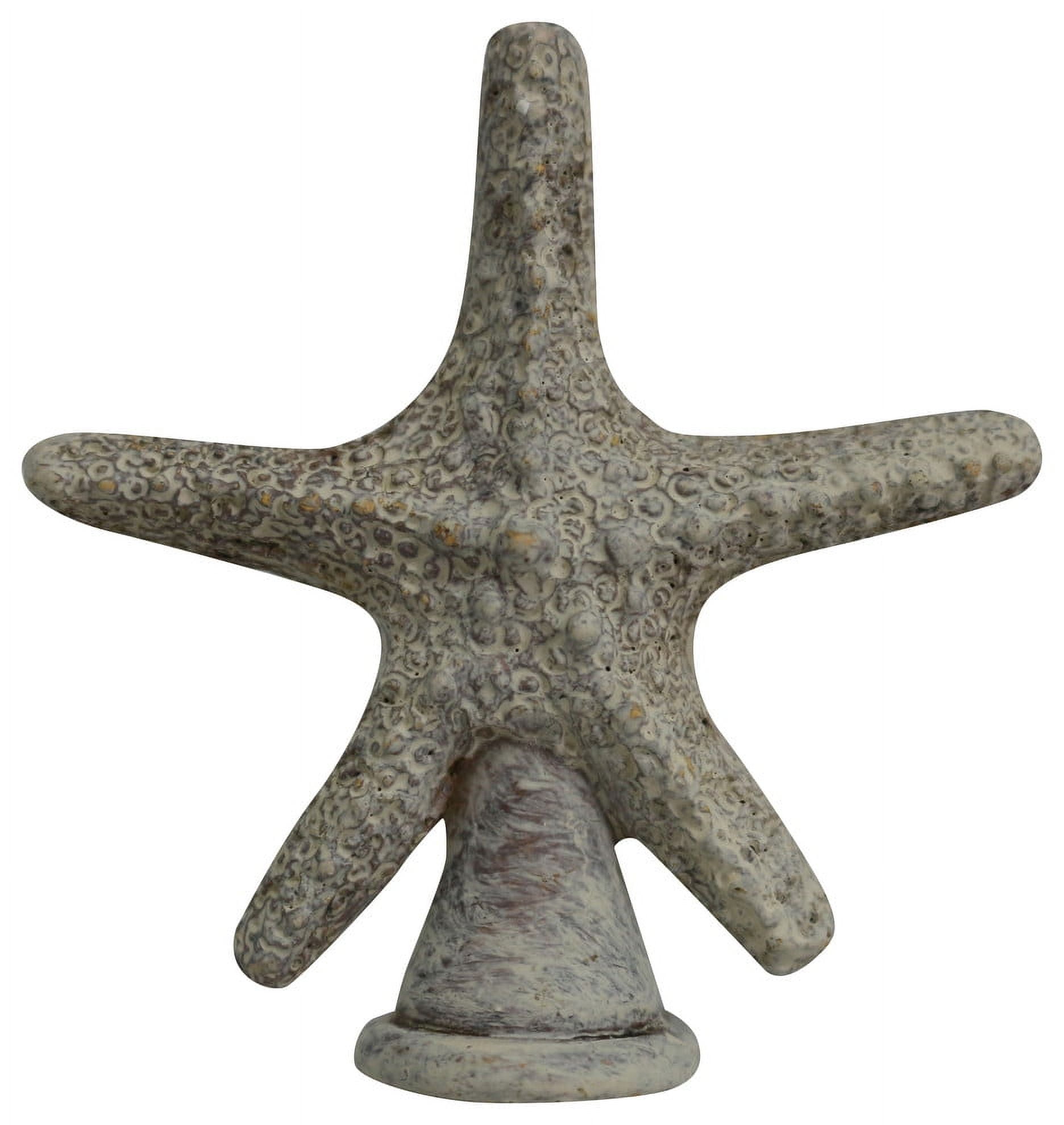 Urbanest Starfish Finial, 2 3/8" Tall, Weathered White, Single ...